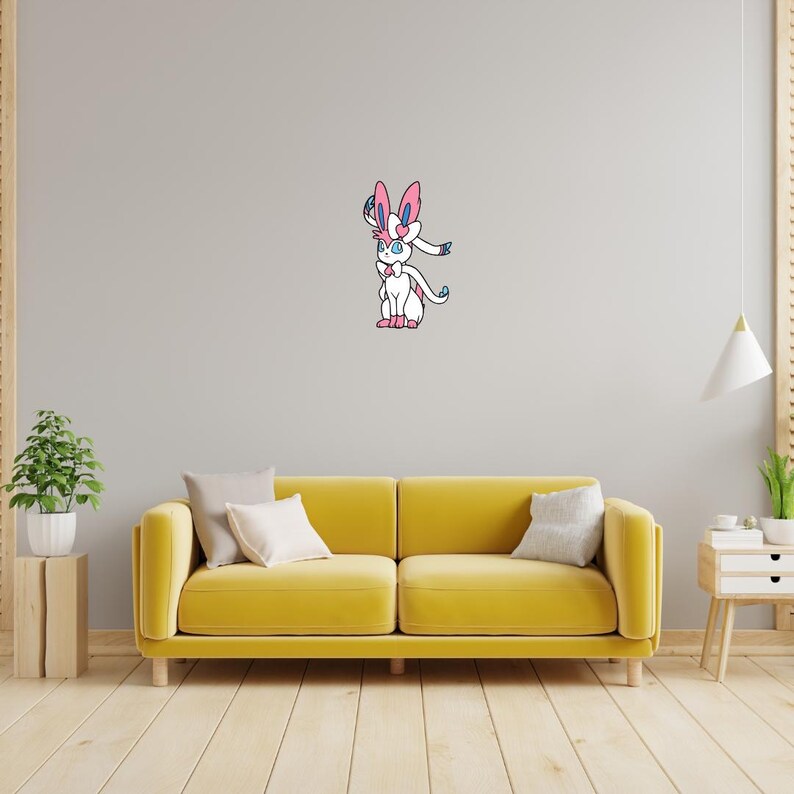 Sylveon Pokemon SVG File, Eeveelution 3D Layered Art for Cricut, Fairy ...