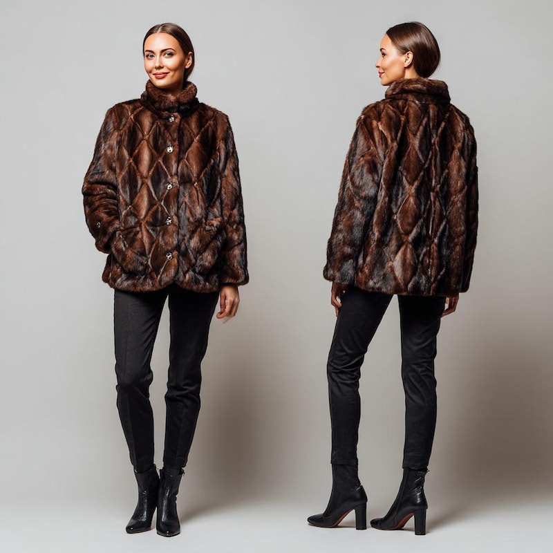Sheared Mink Coat Xs - Etsy