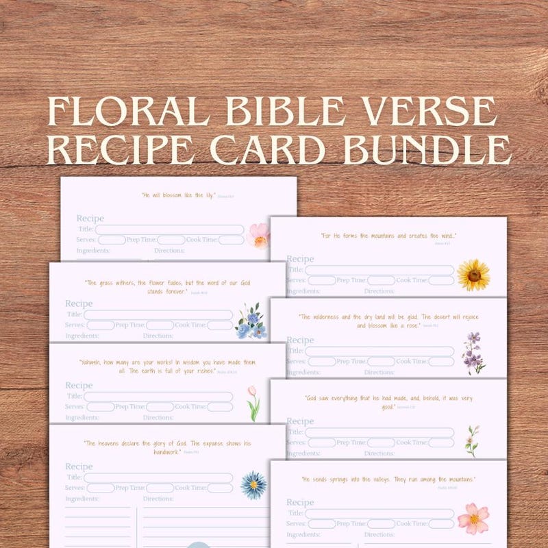 Christian a Recipe - Etsy