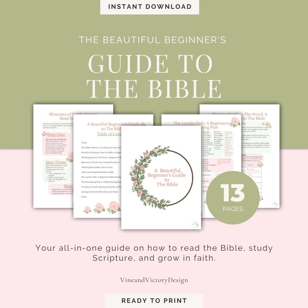 Beginner's Bible Study Guide for Christian Women Scripture Study ...