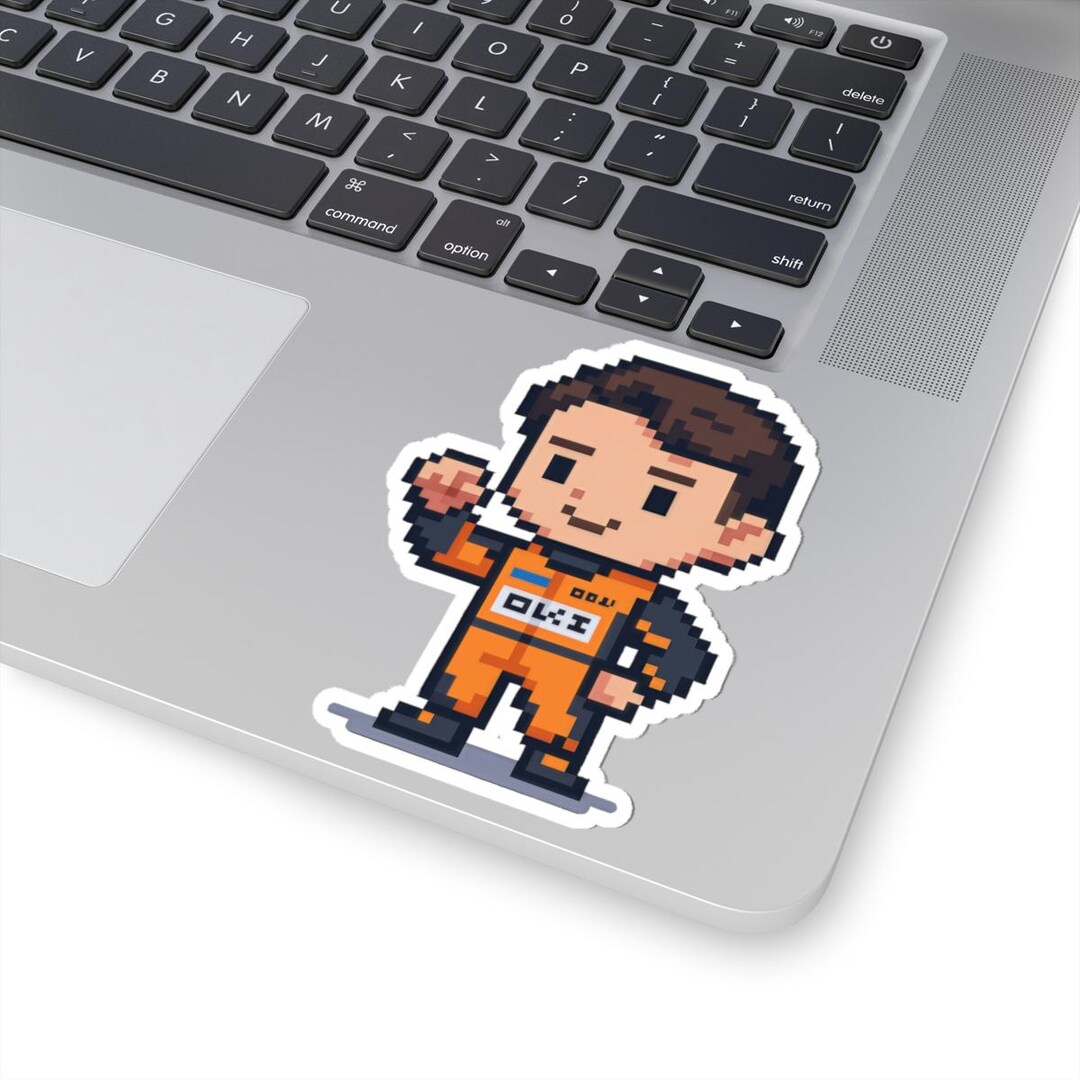 Oscar Piastri Pixel Art Sticker, F1 Stickers, Motorsports Sticker - Etsy