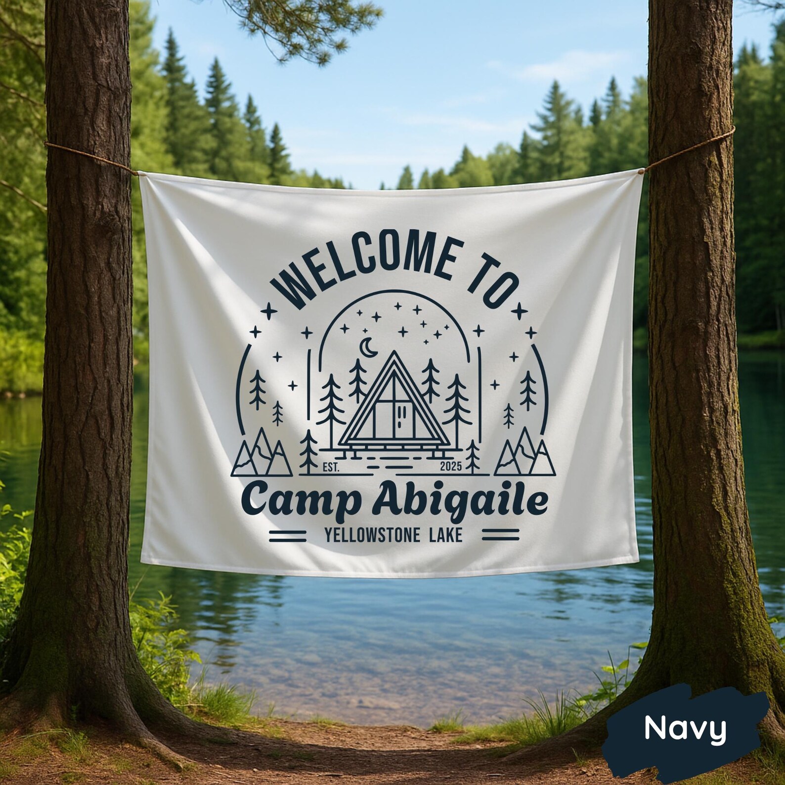 Custom Camp Bach Banner: Personalized Welcome to Camp Tapestry for ...