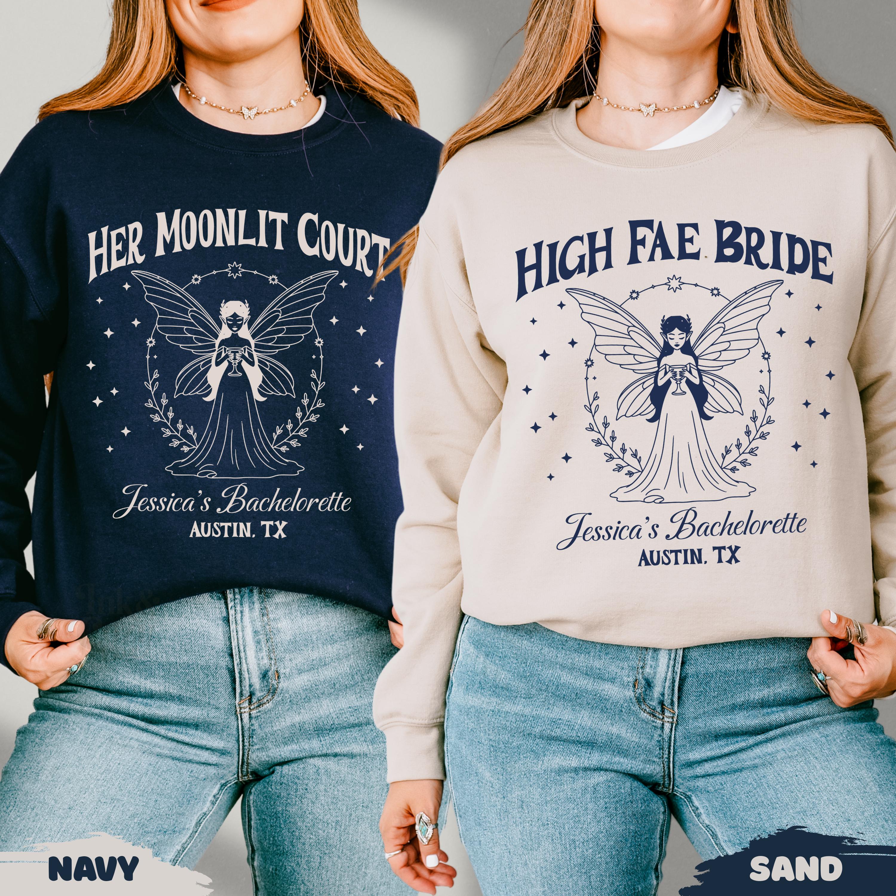 High Fae Bride & Her Moonlit Court Shirts – Fantasy Bachelorette Party ...