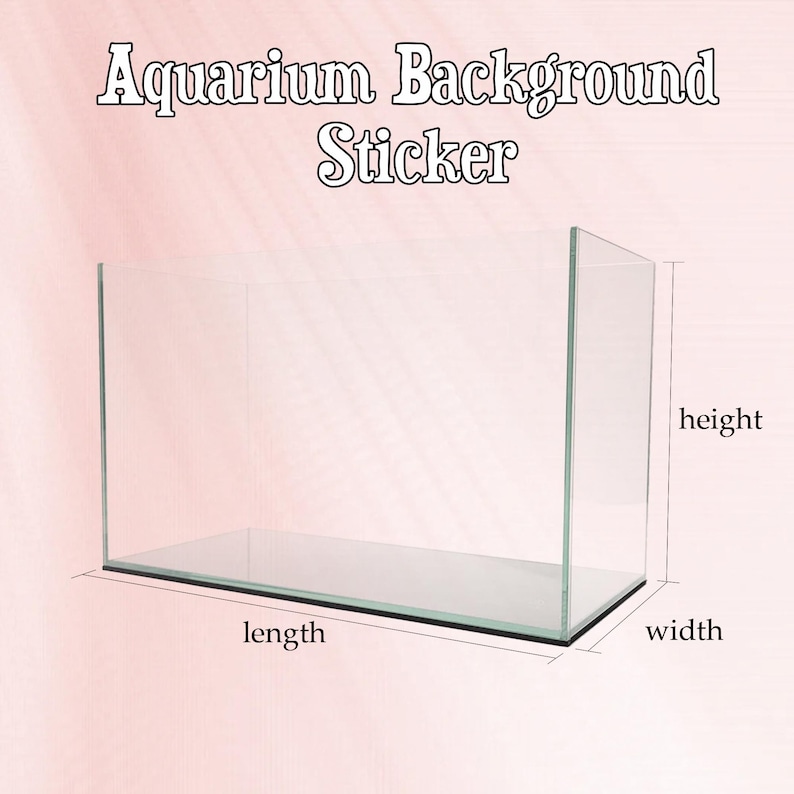 Aquarium Terrarium Background Sticker, Fish Tank Backdrop, Reptile Tank ...