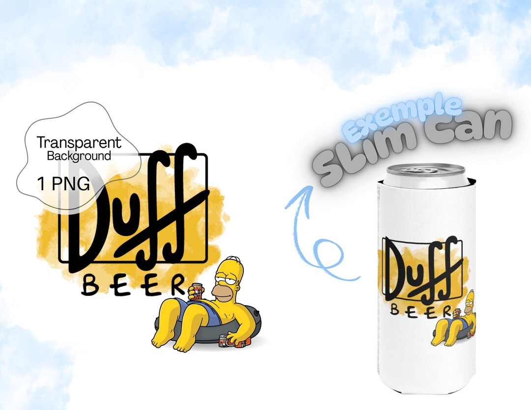 Simpsons Homer PNG | Duff Beer Funny Clipart | Transparent Background ...