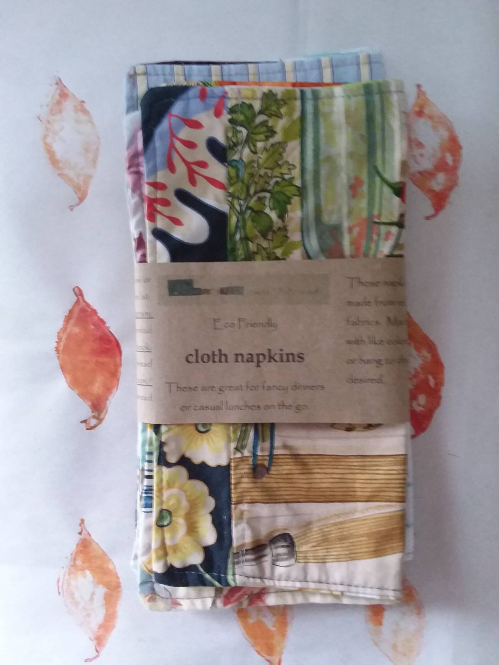 Zero Waste Starter Kit Cloth Napkins Bamboo Utensil Travel - Etsy