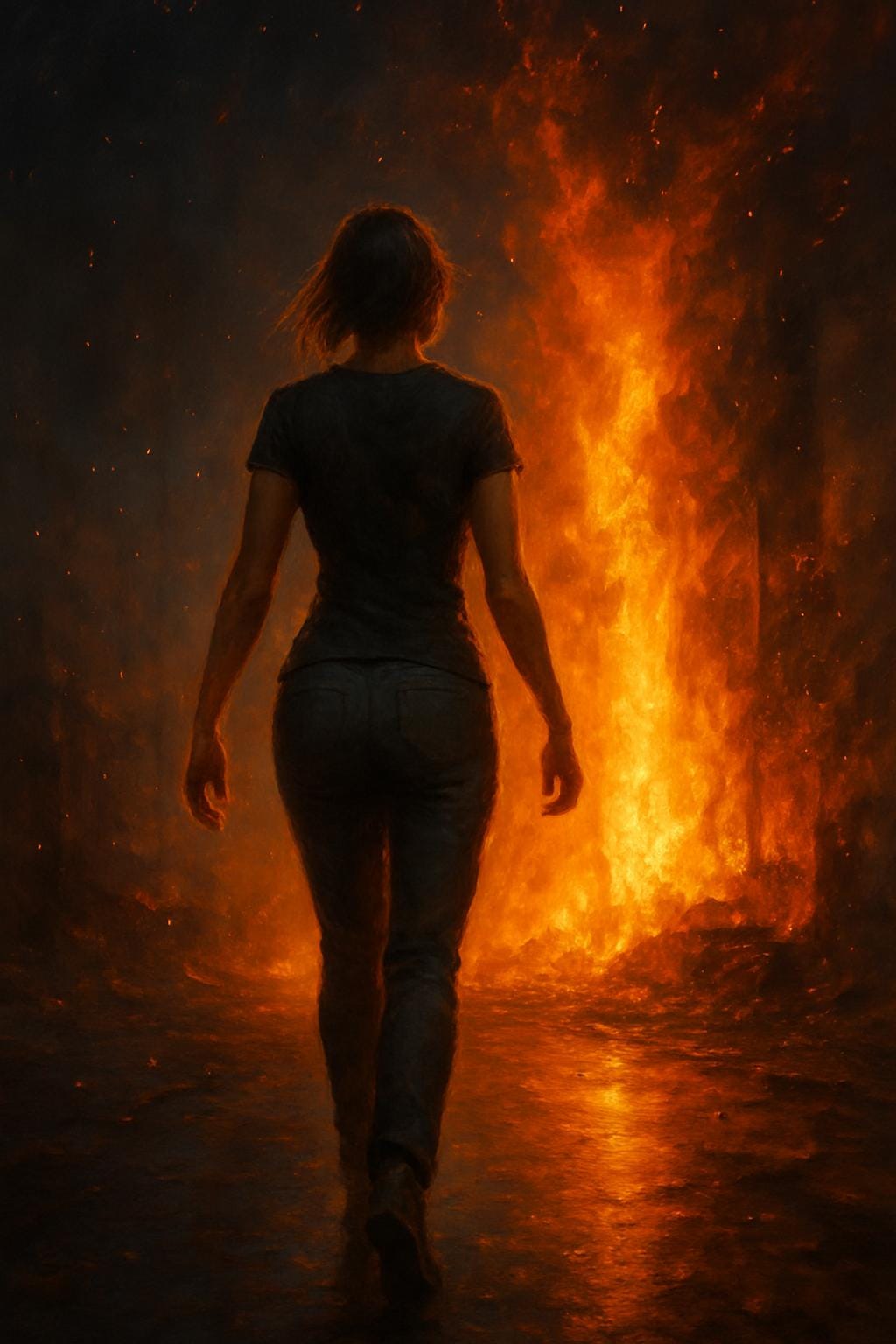 Back View Girl Wallpaper Bundle | Cinematic Fantasy Digital Art | 5 ...