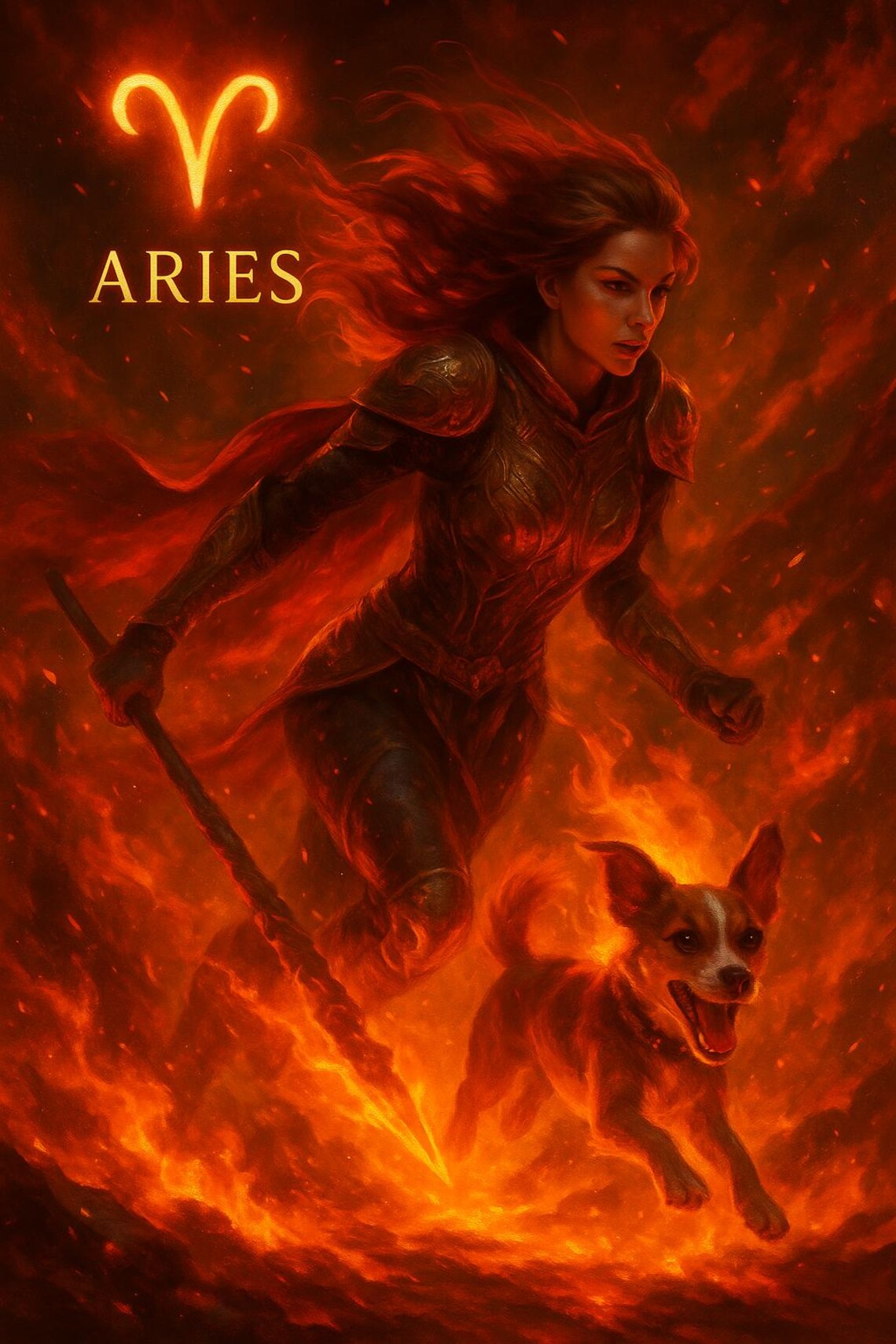 Aries Zodiac Wallpaper | Astrology Phone Background | PNG Digital ...