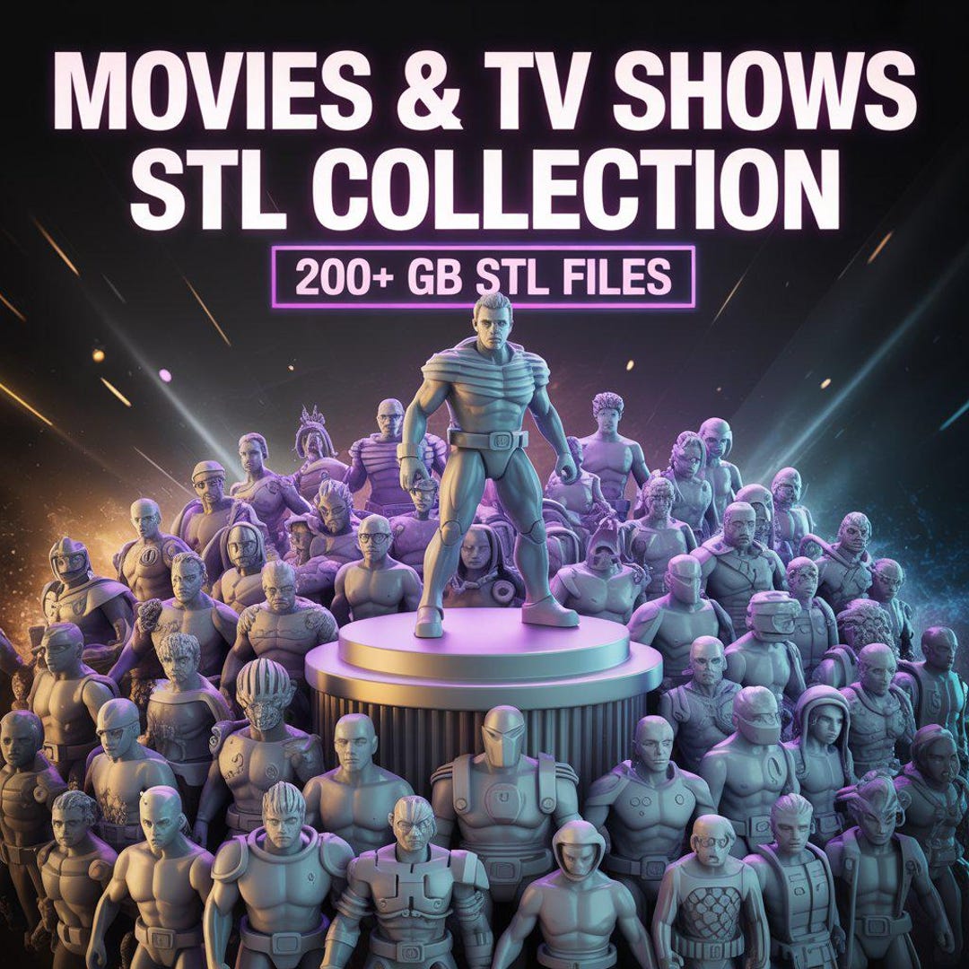 Movies & TV Shows 3D Stl Bundle 200+ GB | Character Models Collection ...