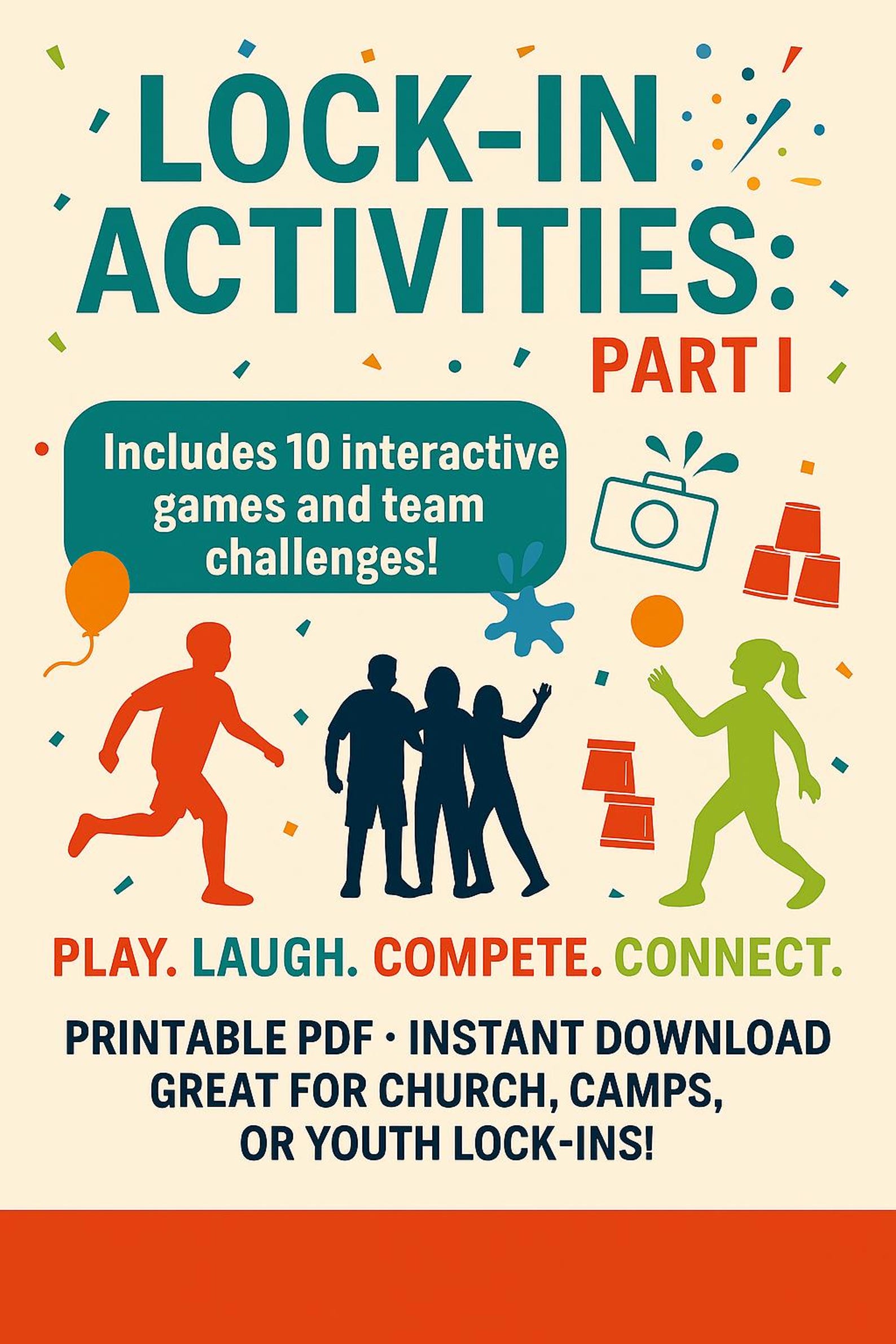 Lock-in Activities for Youth – Printable PDF Games for Church, Sports ...