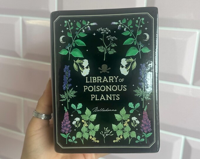 Library of Poisonous Plants Book Shape Vase - Etsy UK