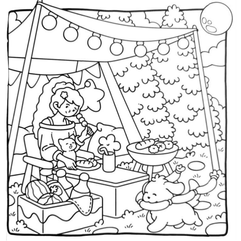 Cozy Girl Coloring Book – Relaxing Scenes for Mindfulness & Stress ...