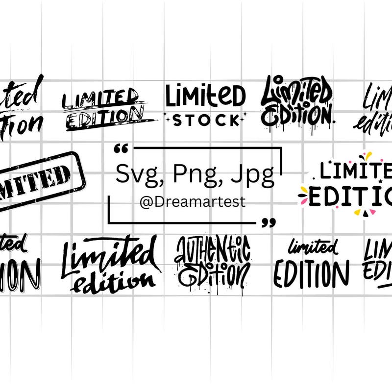 Limited Edition Svg - Etsy