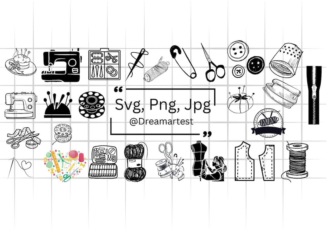 Sewing Machine Svg Bundle, Sewing Machine Clipart, Sewing Machine Cut ...