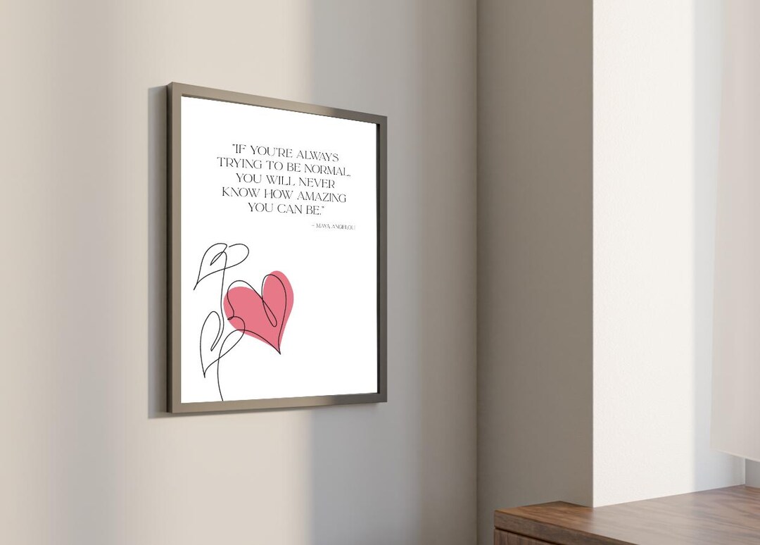 Maya Angelou Quote Poster: Inspirational Wall Art Print - Etsy
