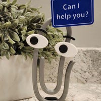 3d Printed Microsoft Clippy With Free Set of Clippy Earrings or Shoe ...
