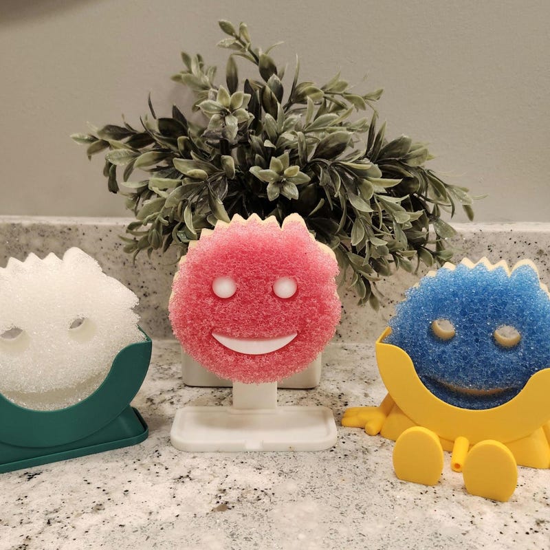 Scrub Holder With Drain - Etsy