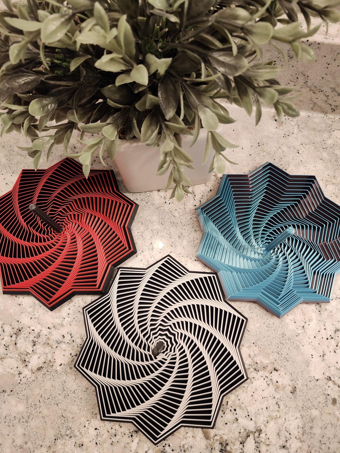 Ripple Fidget Star Toy | 3D Printed Sensory Desk Toy - Etsy