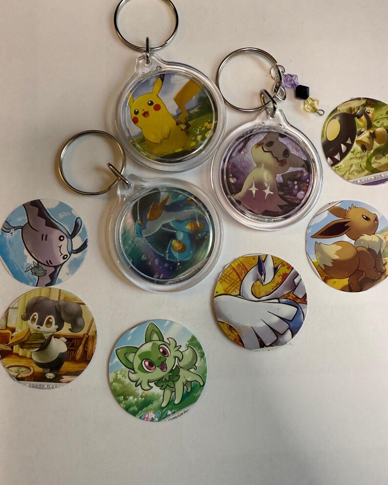 Custom Pokémon TCG Keychain - Etsy