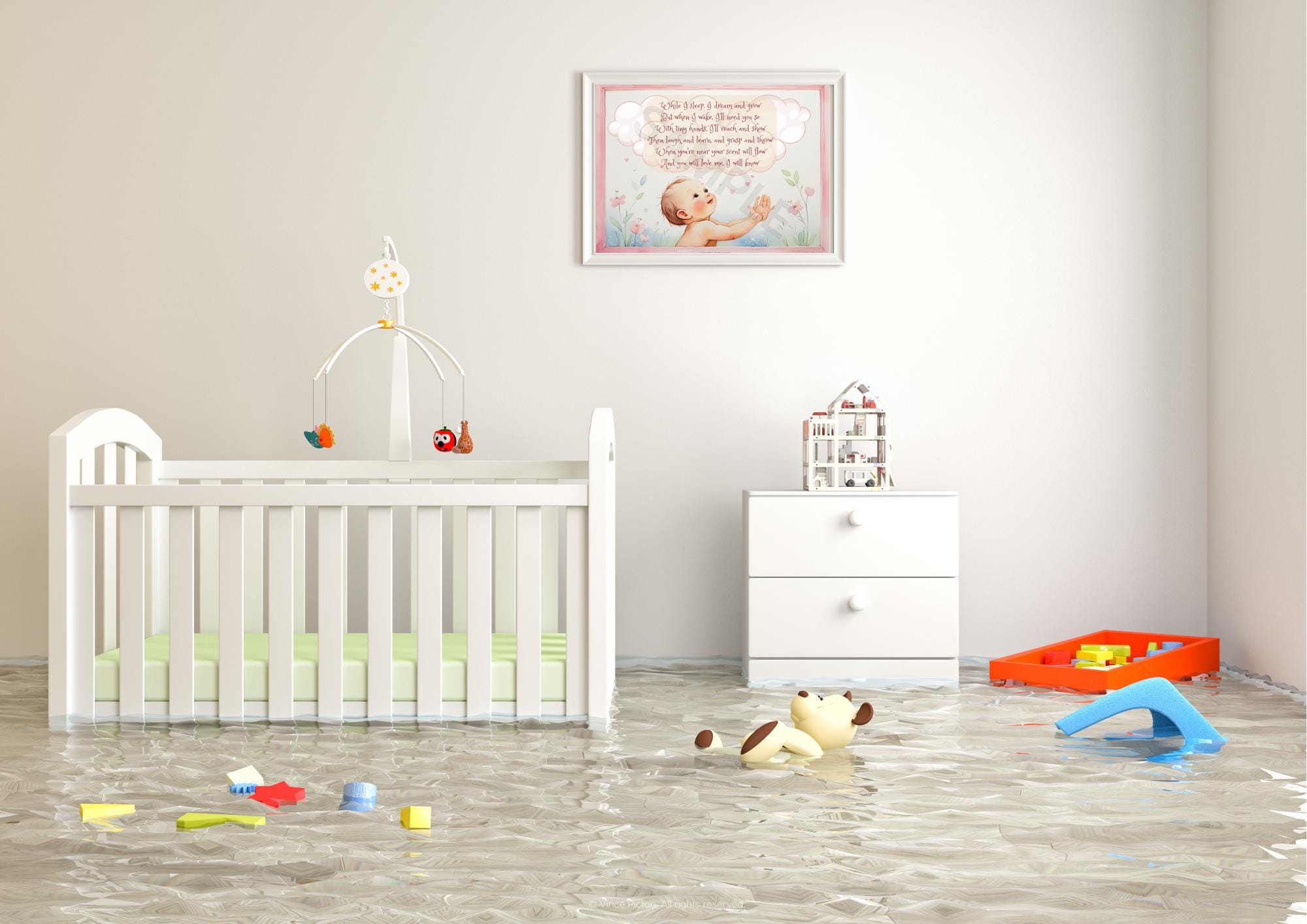 While I Sleep Poem Print – Downloadable Baby Nursery Wall Art – A4 ...