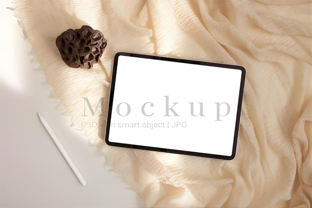 Neutral iPad Mockup | PSD Flat Lay (digital Download) - Etsy