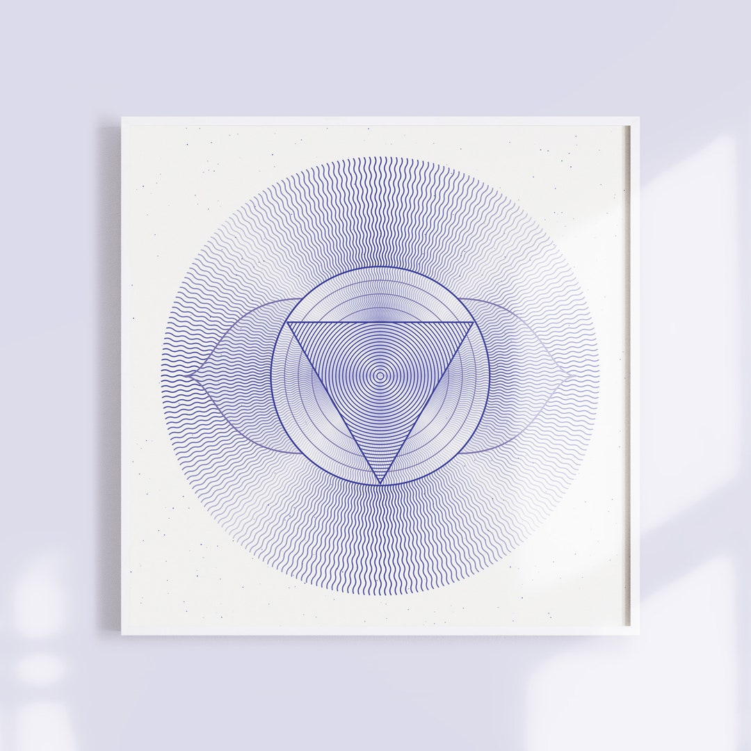 Third Eye Chakra Print, Yoga Room Decor, Meditation Decor, Ajna Chakra ...