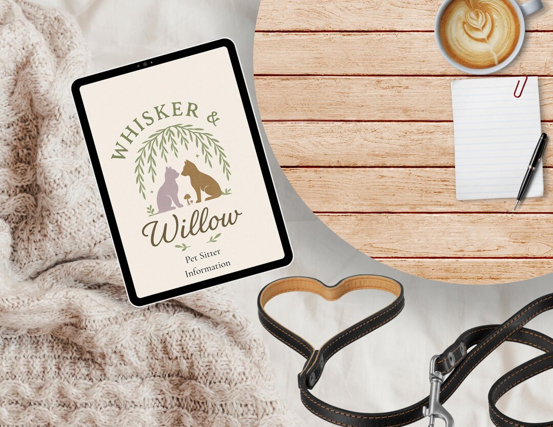 Editable Pet Sitter Info Sheet L Pet Sitting Printable L Dog & Cat ...