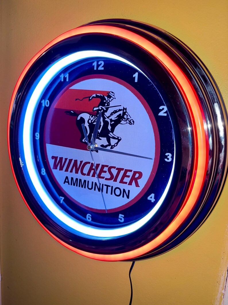 Winchester Ammunition Rifle Shotgun Firearms Hunting Lodge Bar Man Cave ...