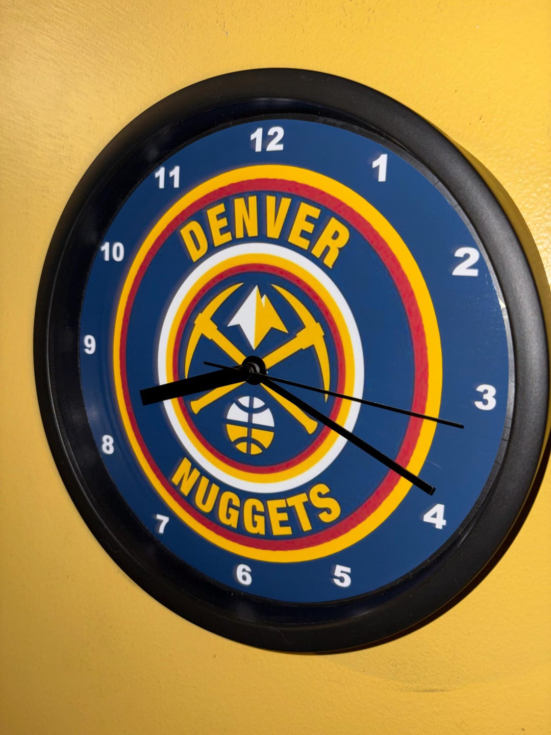 Denver Nuggets Basketball Man Cave Bar Retro Wall Clock Sign - Etsy