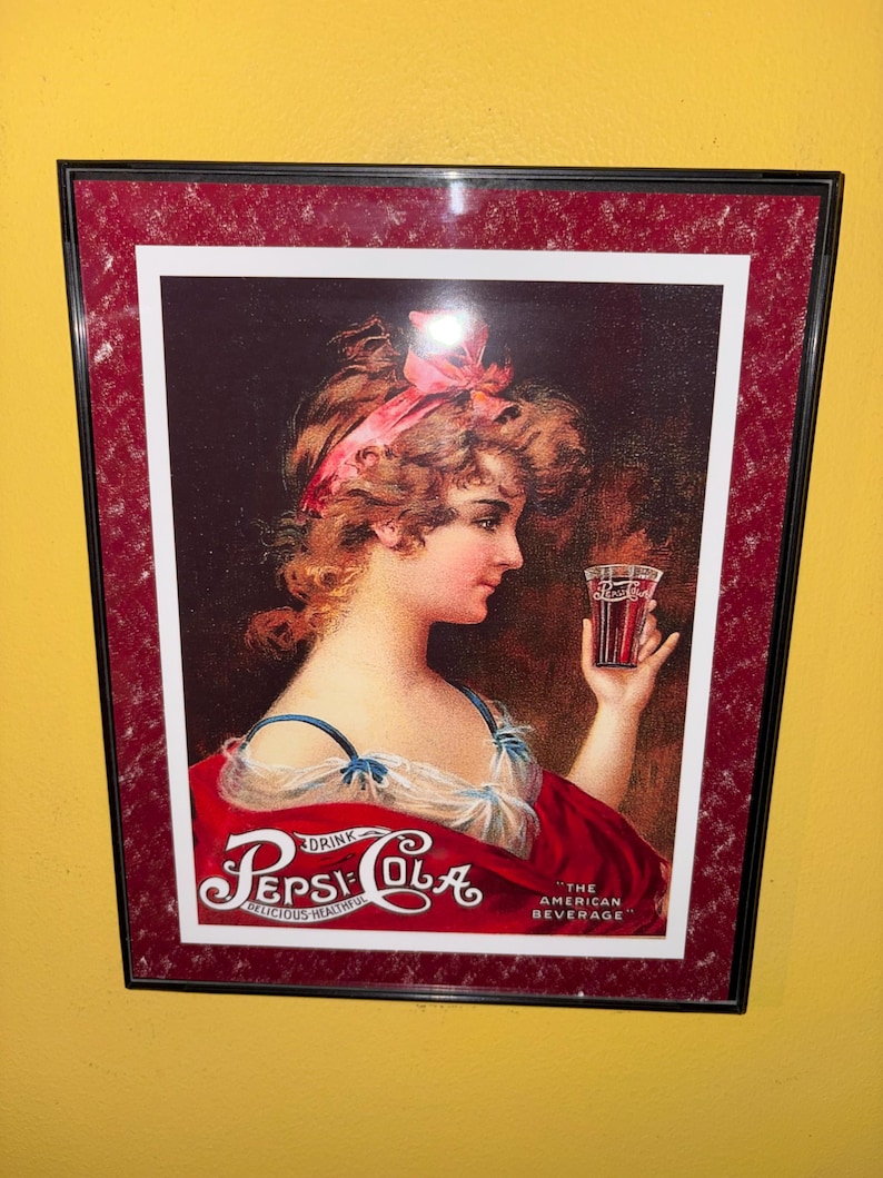 Pepsi Cola Gibson Girl Soda Fountain Diner Bar Man Cave Advertising ...