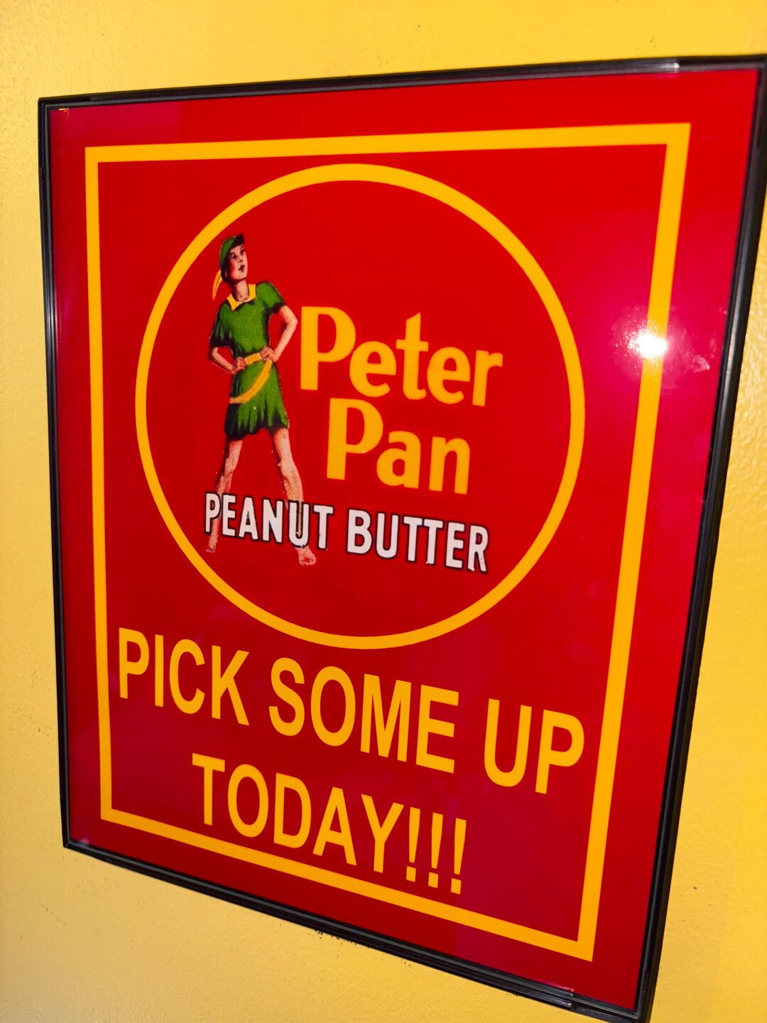 Peter Pan Peanut Butter Grocery Kitchen Country Store Advertising Sign ...