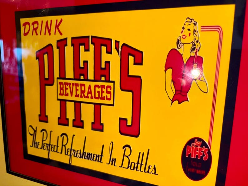 Piff’s Soda Fountain Diner Bar Man Cave Advertising Sign - Etsy