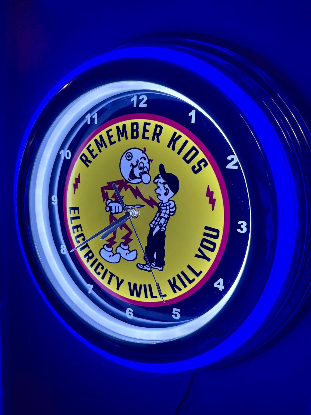 Reddy Kilowatt Electricity Kills Electrician Sparky Garage Shop Bar Man ...