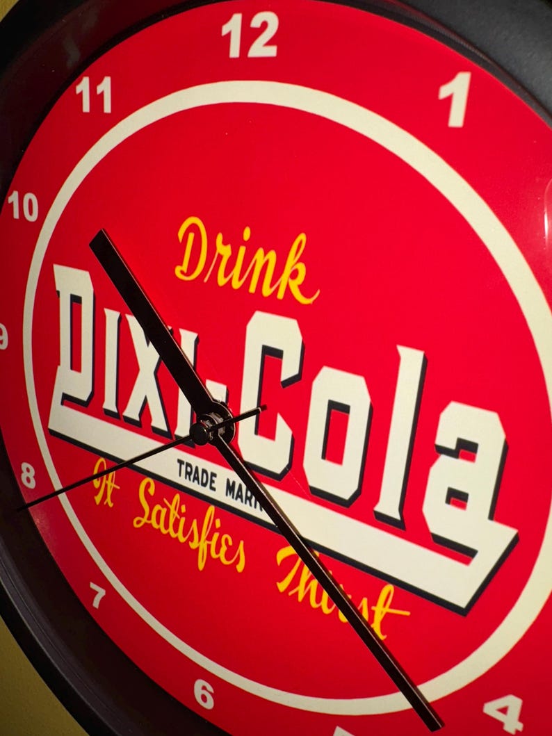 Dixie Cola Soda Fountain Diner Kitchen Man Cave Bar Advertising Wall ...