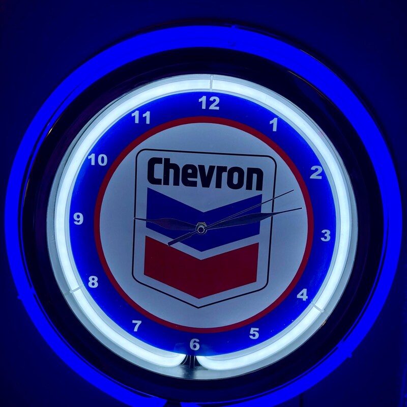 Chevron Wall Clock - Etsy
