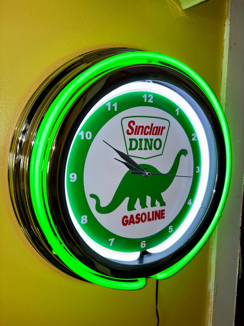 Sinclair Dino Oil Gas Service Station Garage Mechanic Bar Man Cave ...