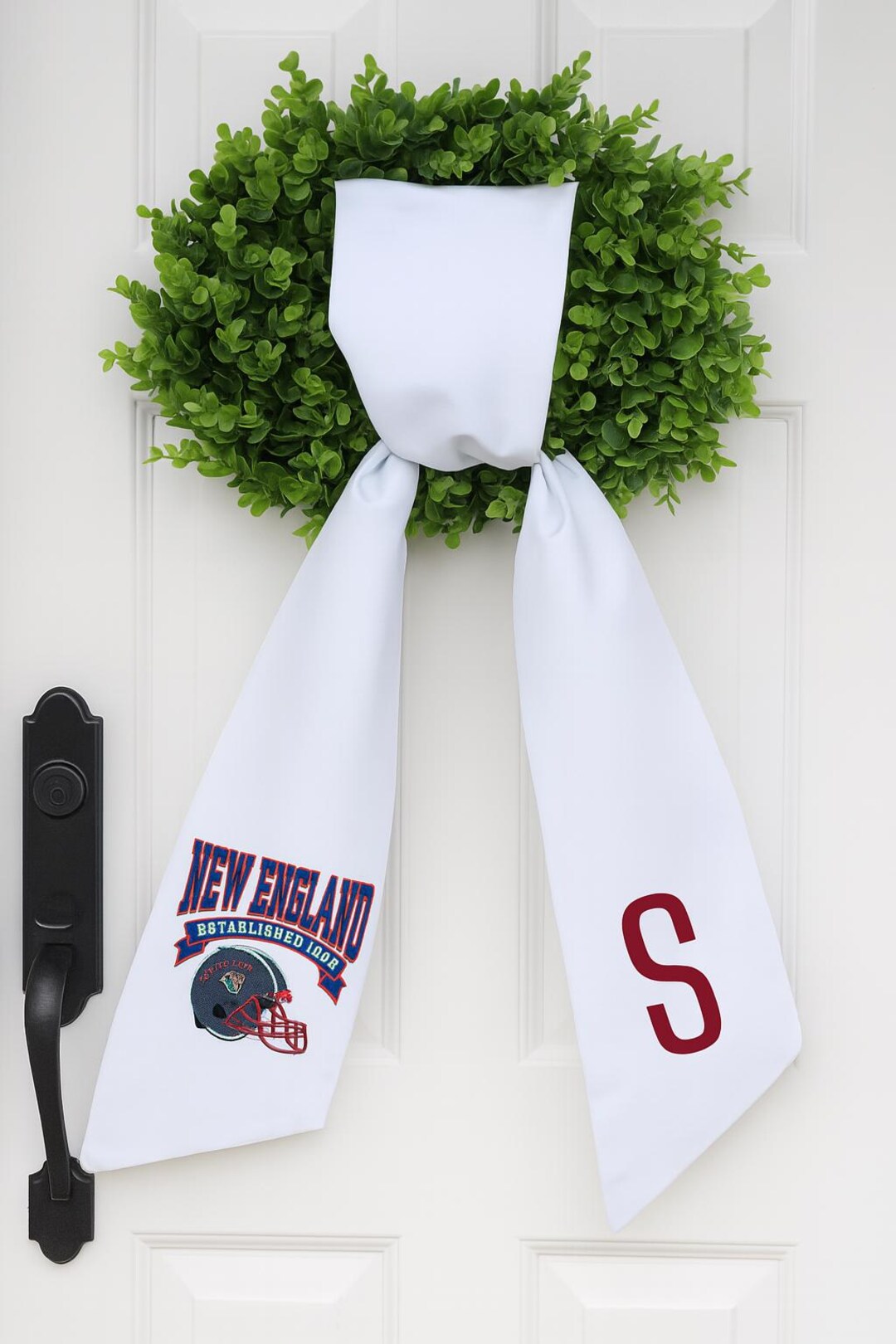 Embroidered NFL Team Wreath Sash: Custom Football Door Decor - Etsy