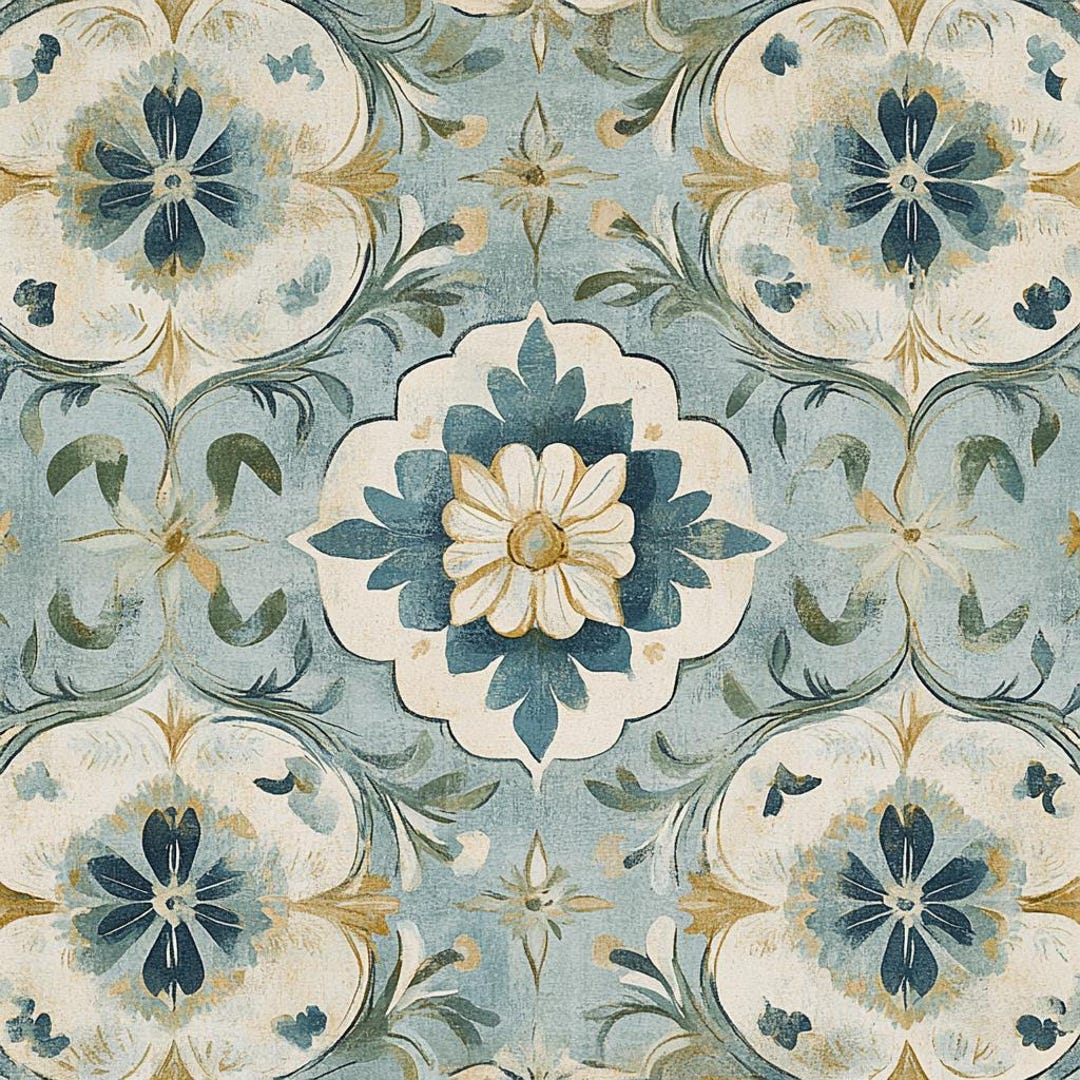 Auralenne Blue Verdisa Tile – Mediterranean Vintage, Rustic Tuscan ...