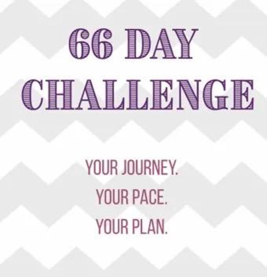 66 Day Habit Tracker Challenge | Printable Wellness Journal PDF - Etsy