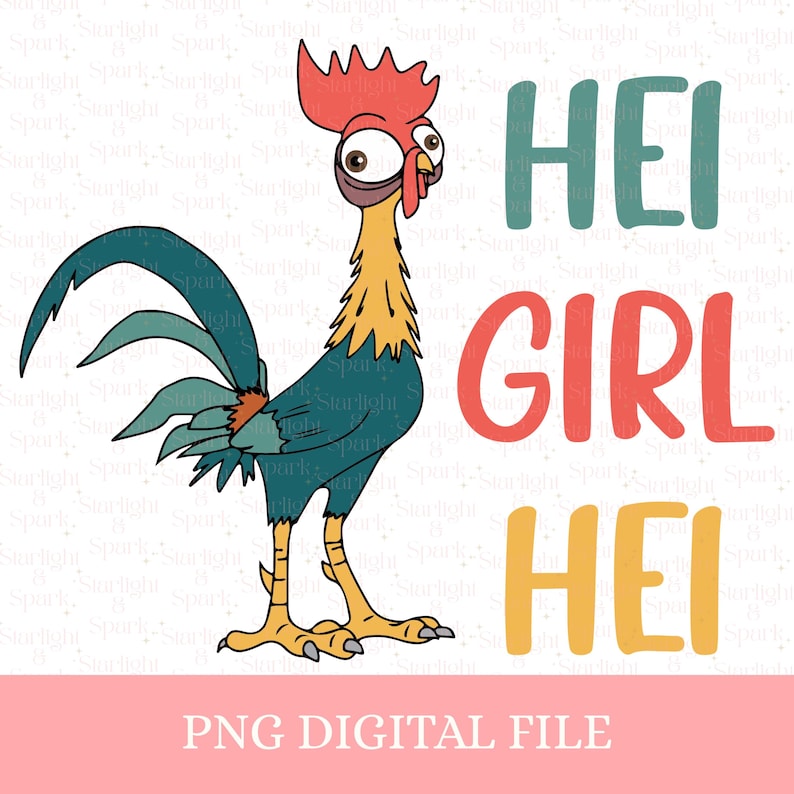 Disney Hei Hei PNG, Moana Characters Digital Download, Instant Download ...