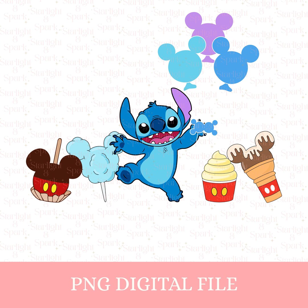 Disney Stitch PNG, Cute Stitch Clipart, Funny Stitch Designs, Custom ...
