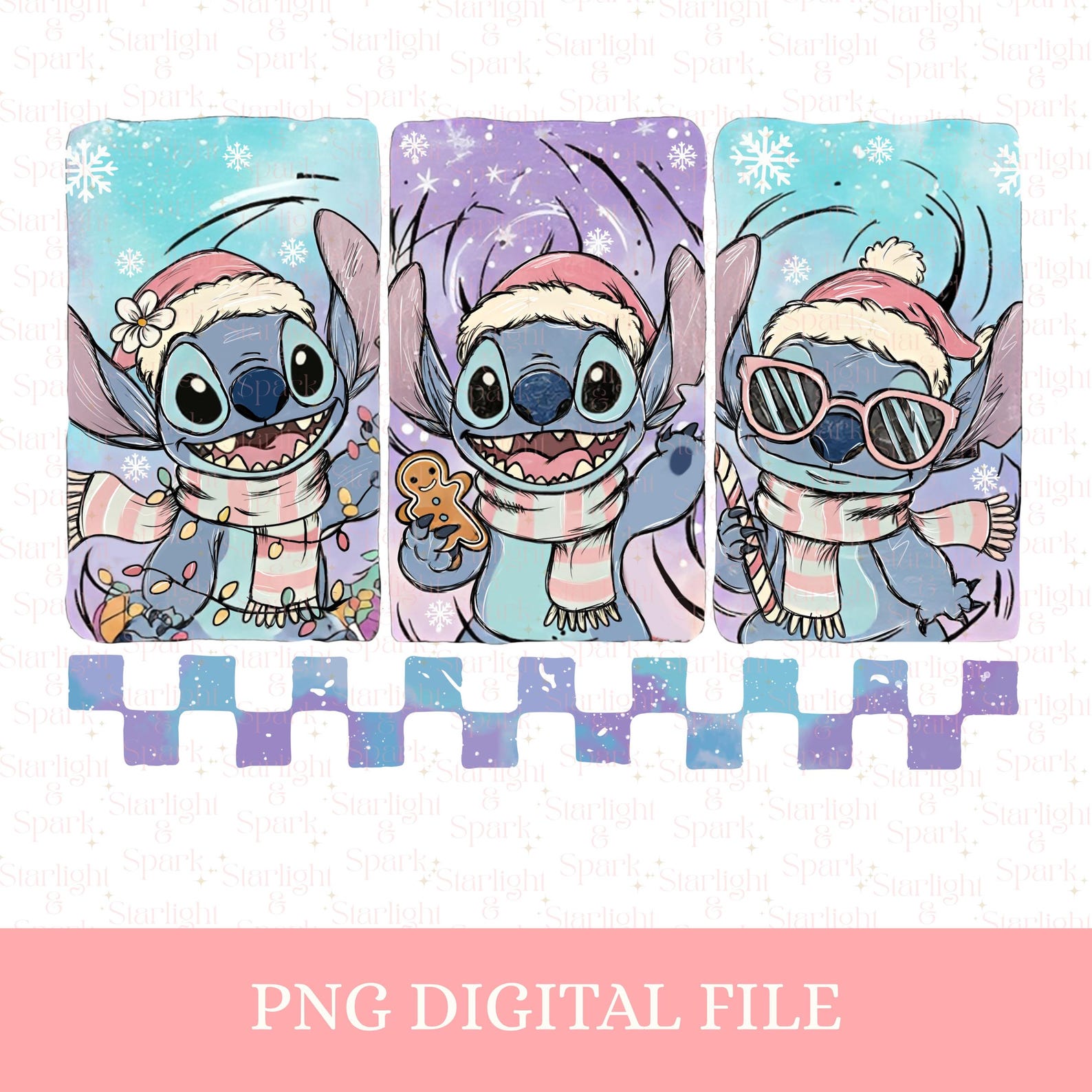 Disney Stitch Christmas PNG, Lilo and Stitch Holiday Art, Cute ...