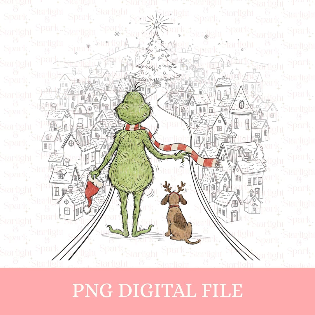 Christmas Grinc PNG, Funny Green Character, Holiday Digital Download ...