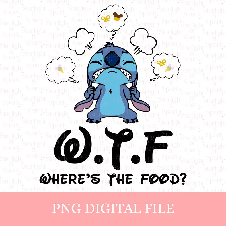 Disney Stitch PNG, Cute Stitch Clipart, Funny Stitch Designs, Custom ...
