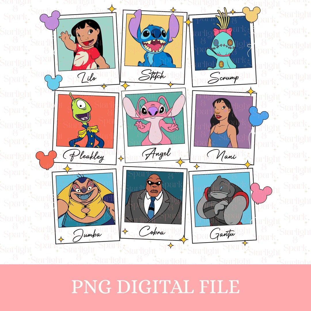 Disney Stitch PNG, Cute Stitch Clipart, Funny Stitch Designs, Custom ...