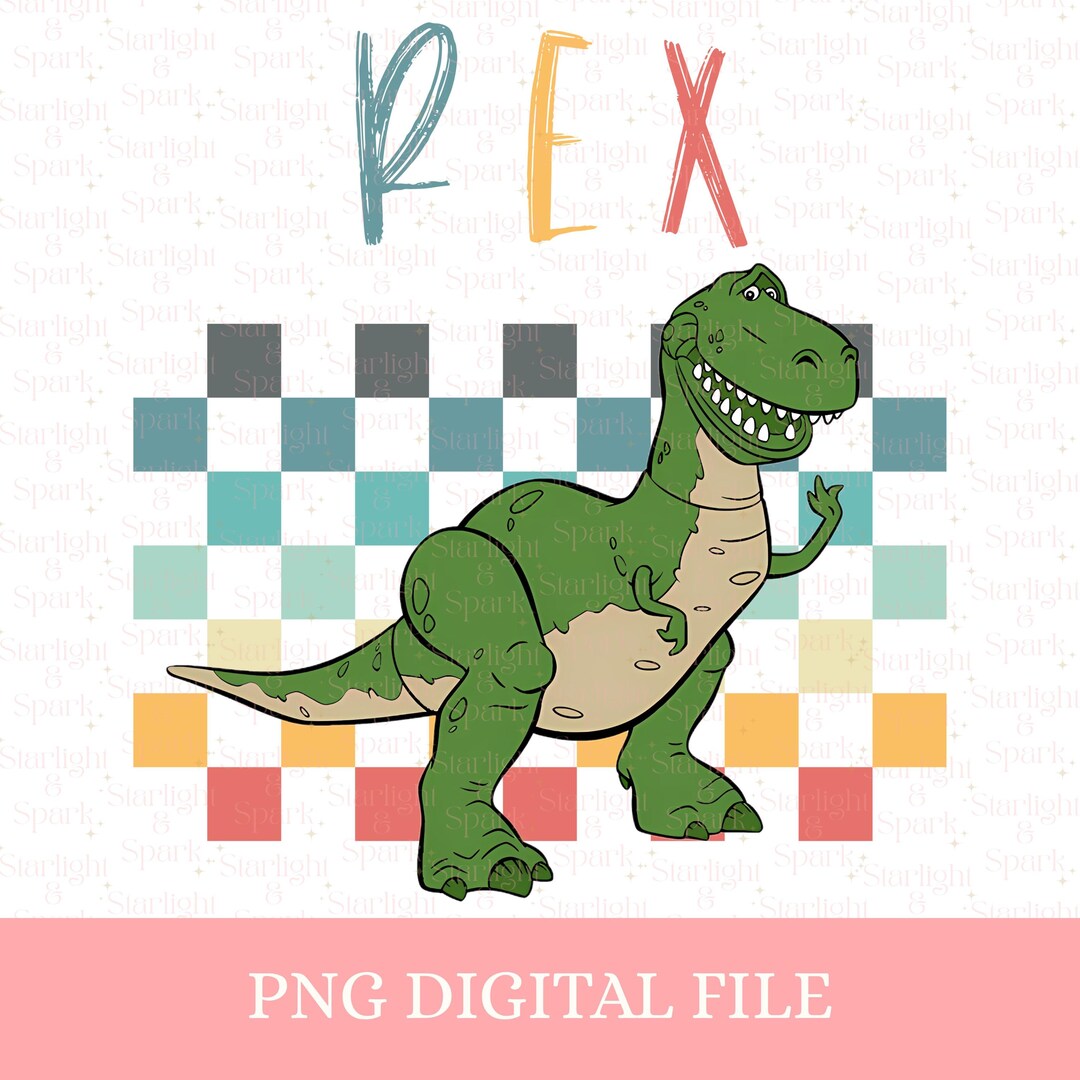 Disney Rex PNG, Toy Story Clipart, Digital Download, Cute Dinosaur Art ...