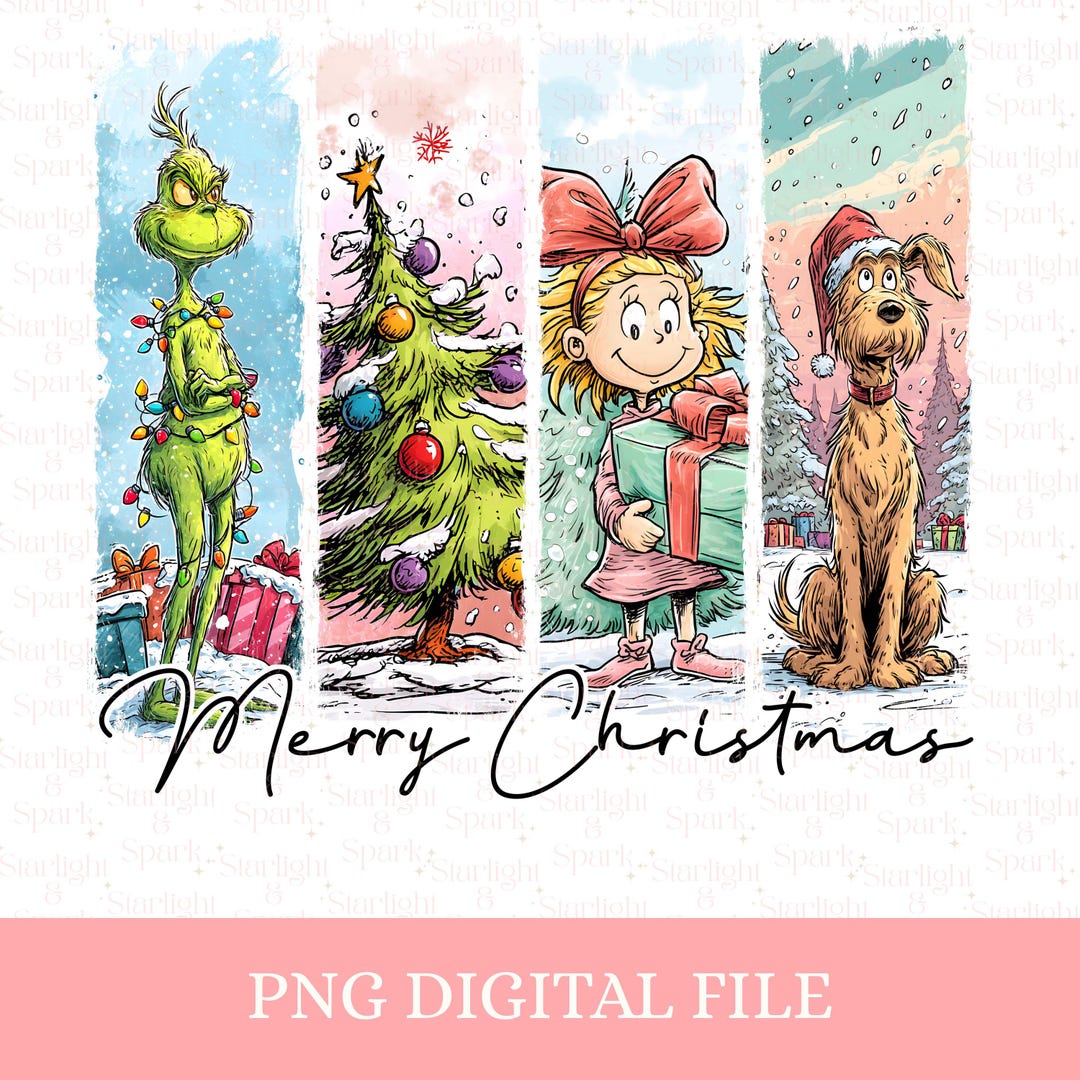 Christmas Grinc PNG, Funny Green Character, Holiday Digital Download ...
