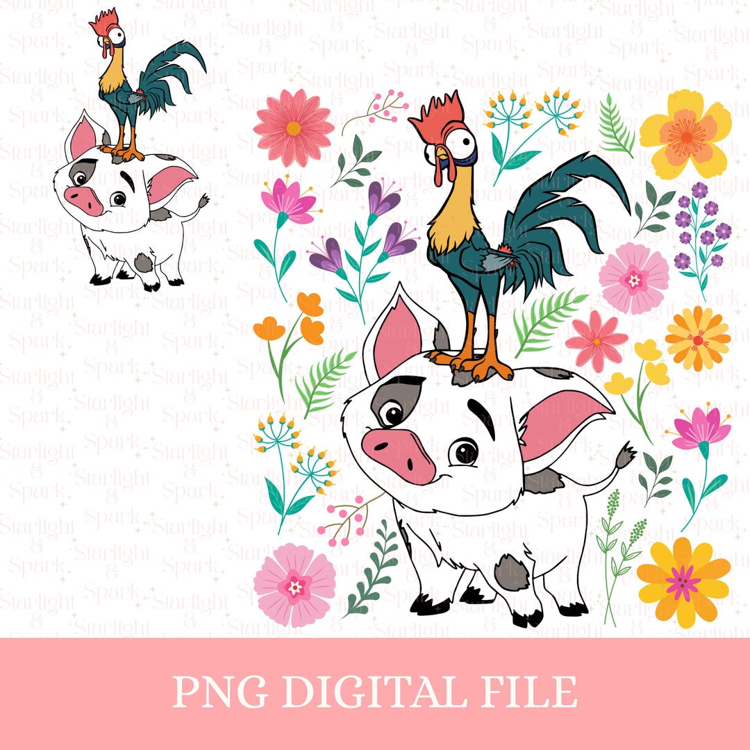 Disney Hei Hei PNG, Moana Characters Digital Download, Instant Download ...