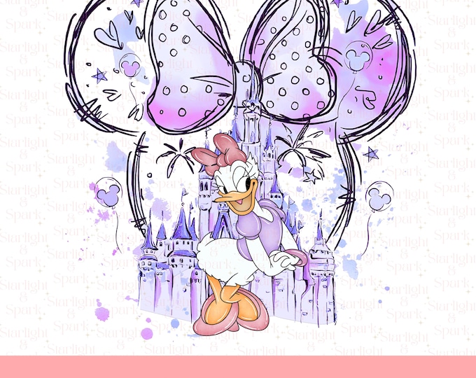 Daisy Duck, Pretty Daisy PNG, Sublimation Design, Digital Illustration ...