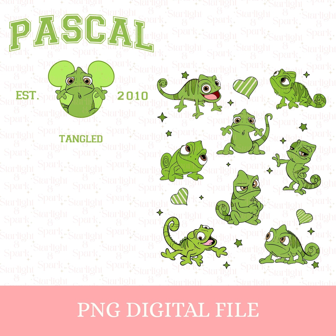 Disney Pascal PNG, Tangled Clipart, Rapunzel Digital Download, Princess ...